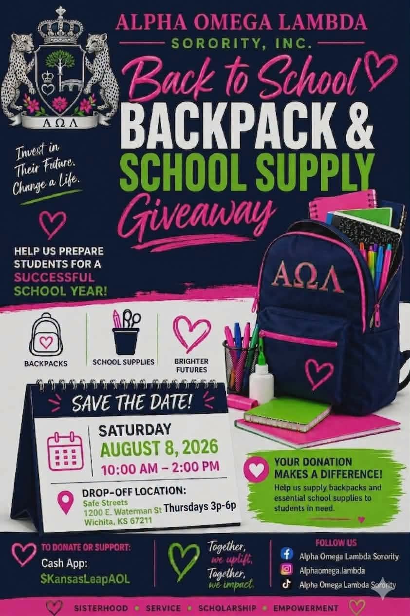 Alpha Omega Lambda Sorority Back-to-School Backpack Drive - The ...